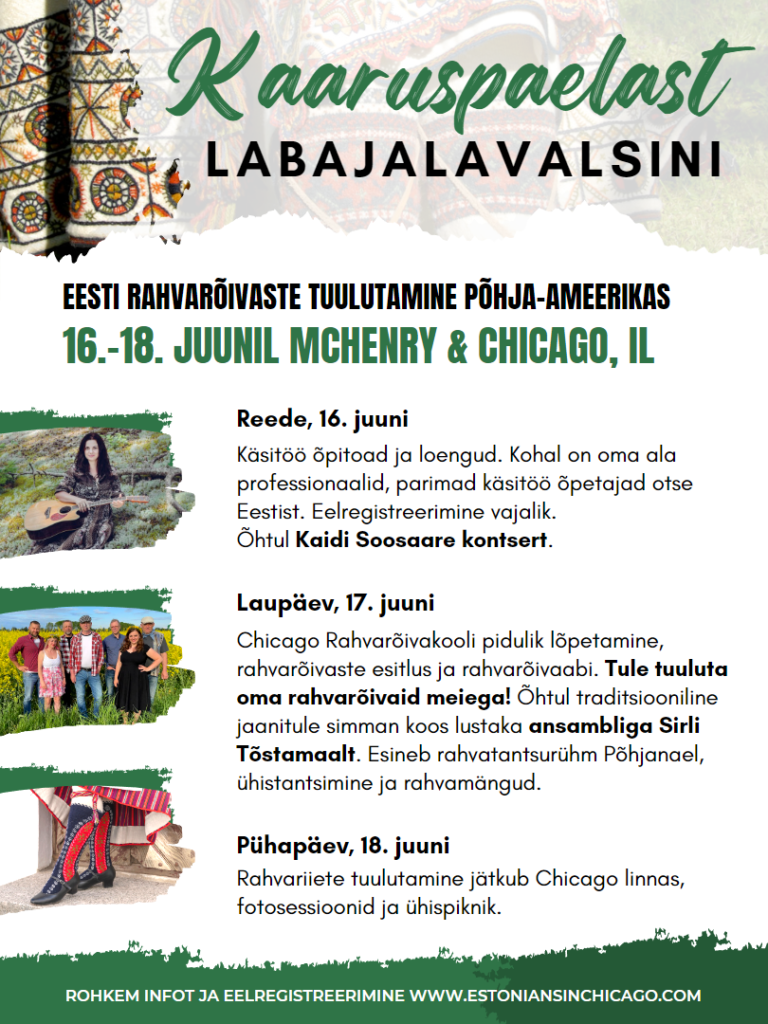 Celebrating Estonian Folk Craft & Music on June 16-18 - Estonians in ...